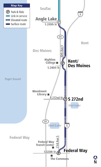 Sound Transit chooses alignment for Federal Way light-rail extension ... Sound Transit chooses alignment for Federal Way light-rail extension ...