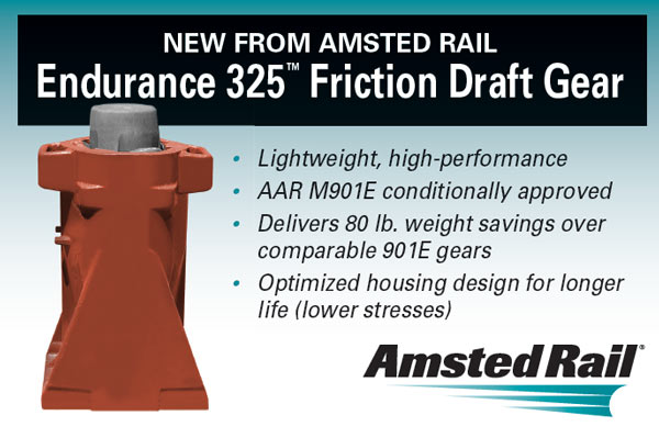 ENDURANCE 325™ DRAFT GEAR from Amsted Rail - Protection, performance ...
