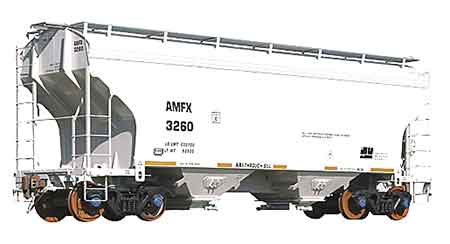 Rail Components Page: Cars, Covered Hopper