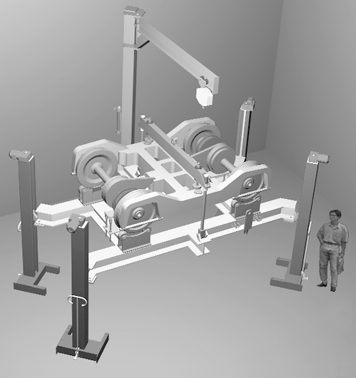 Rail Industry Component: Railquip Inc.: Bogie Assembly Stands: Railroad ...